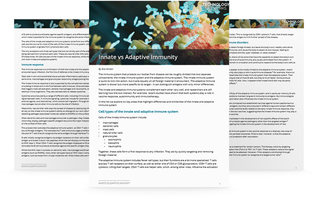Innate Vs Adaptive Immunity